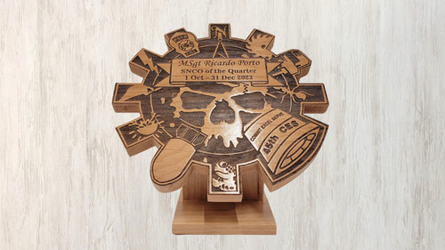 Air Force CES Award, Civil Engineering Going Away Gift | Legacy Crafts USA