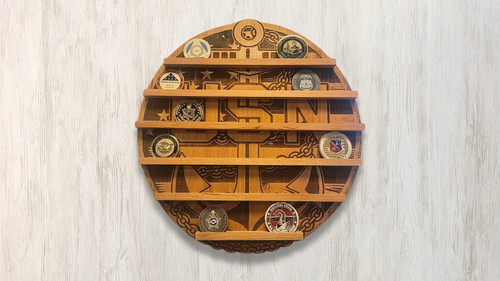 Personalized Military Anchor CPO Challenge Coin Display | Wall Mount ...