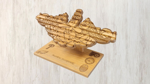 Submarine Warfare Military Challenge Coin Display, Navy Military Coin ...