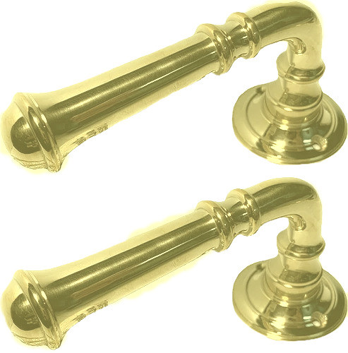 Pair of Colonial Levers | charleston-hardware