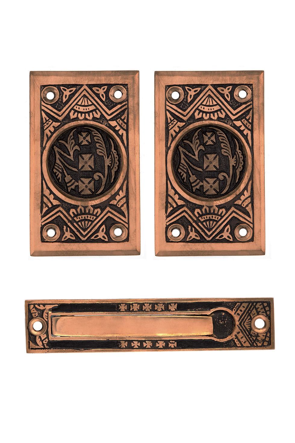 Pocket Door With Our Antique Reproduction Pulls | Charleston Hardware Co.