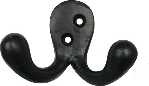 Double Coat Hook with Rounded Ends | charleston-hardware