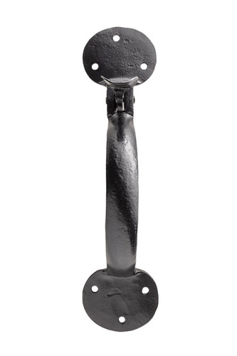 Bean Tip Wrought Iron Handle | charleston-hardware