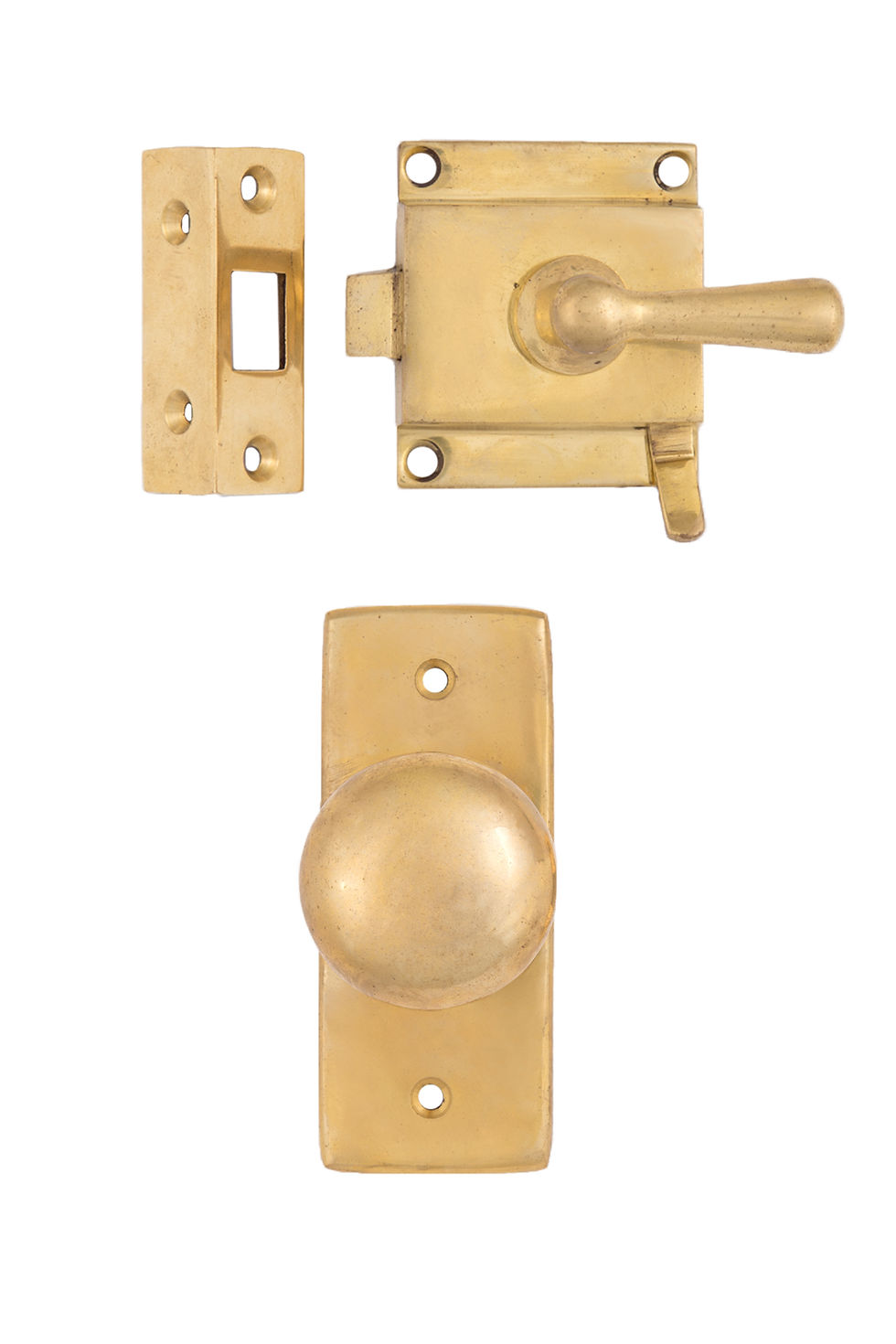 Brass Screen Door Set | charleston-hardware