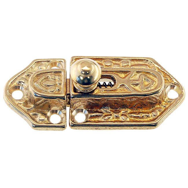 Decorative Brass Cabinet Latch | charleston-hardware