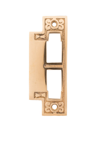Ceylon Pattern Strike Plate | charleston-hardware