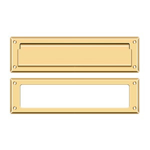 Large Brass Single Flap Mail Slot | charleston-hardware