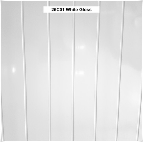 25C01 PVC Ceilings White Gloss Grooved | PVC CEILINGS
