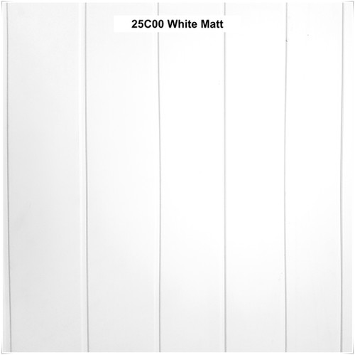 25C00 PVC Ceilings White Matt Grooved | PVC CEILINGS