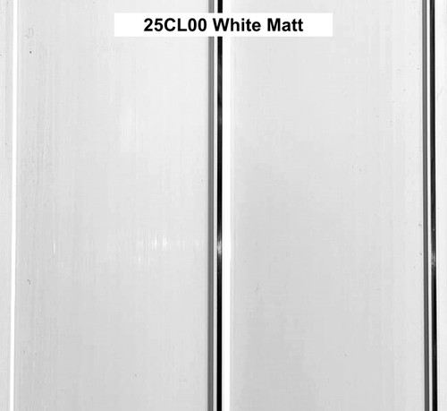 25CL00 PVC Ceiling White Matt with Silver Strip | PVC CEILINGS