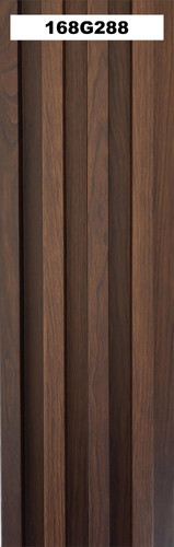 168G288 WPC Slat Wall Cladding Dark Brown | Wood | PVC CEILINGS