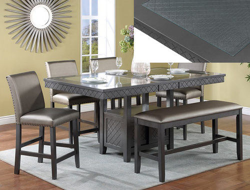 Bankston Counter Height Dining Set (6-Piece) | Mysite