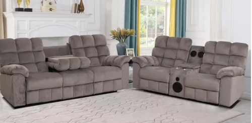 Java sofa and love seat w/Bluetooth Speakers | Mysite