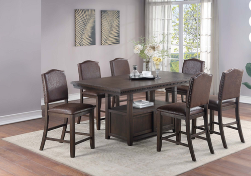 Rebecca 7PC Counter Height Dining Set | Mysite
