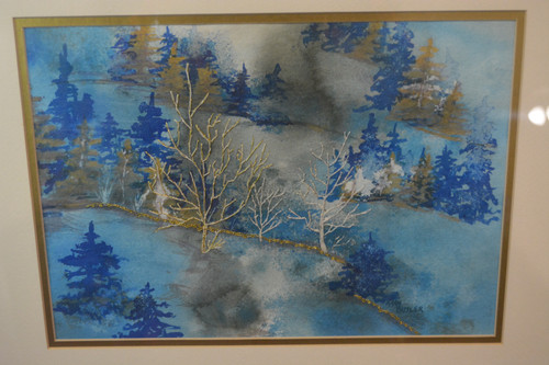 Vintage Original Watercolor and Embroidery by artist Kara Butler ...