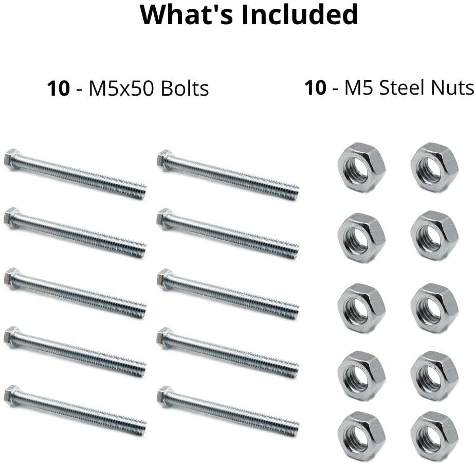 Assorted Bolts and Nuts | M5 | M6 | M8 | M10 | Evelyne Bolts