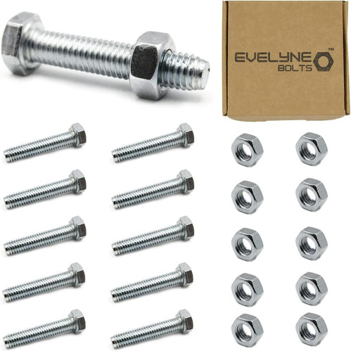 M5 Bolts and Nuts Set (10 Pack) M5 x 25mm Bolts/Setscrews & M5 Nuts ...