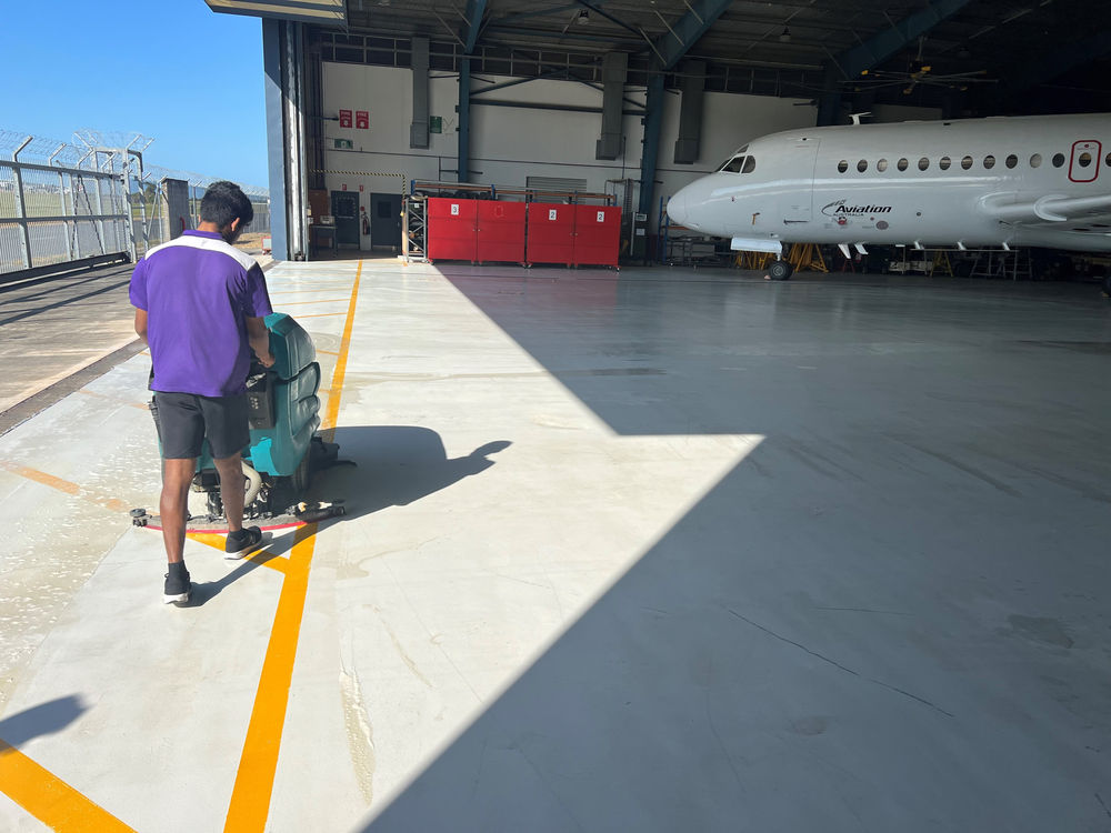 Aircraft Hangar Cleaning