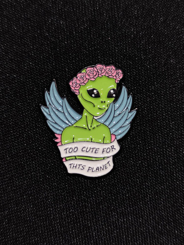 Pin extraterrestre alien muy tierno metal | Frank N Stuff