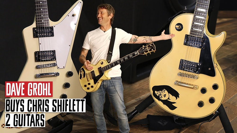Chris Shiflett: as 02 guitarras que ele ganhou de Dave Grohl quando ...