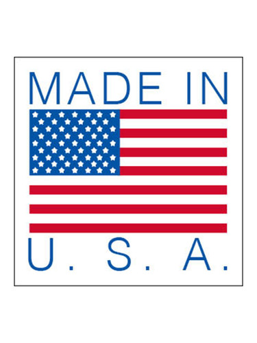 "Made In USA", 2" x 2", 500 Labels/Roll | Maco