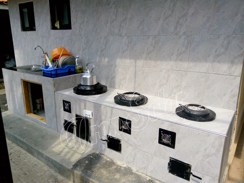 In Built Domestic 3 Burners Solar Aided Stove | Vron Solar