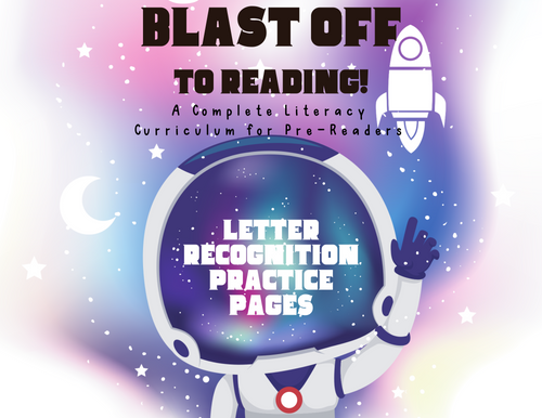 Blast off to Reading! Letter Recognition Review Pack | Enriched Education