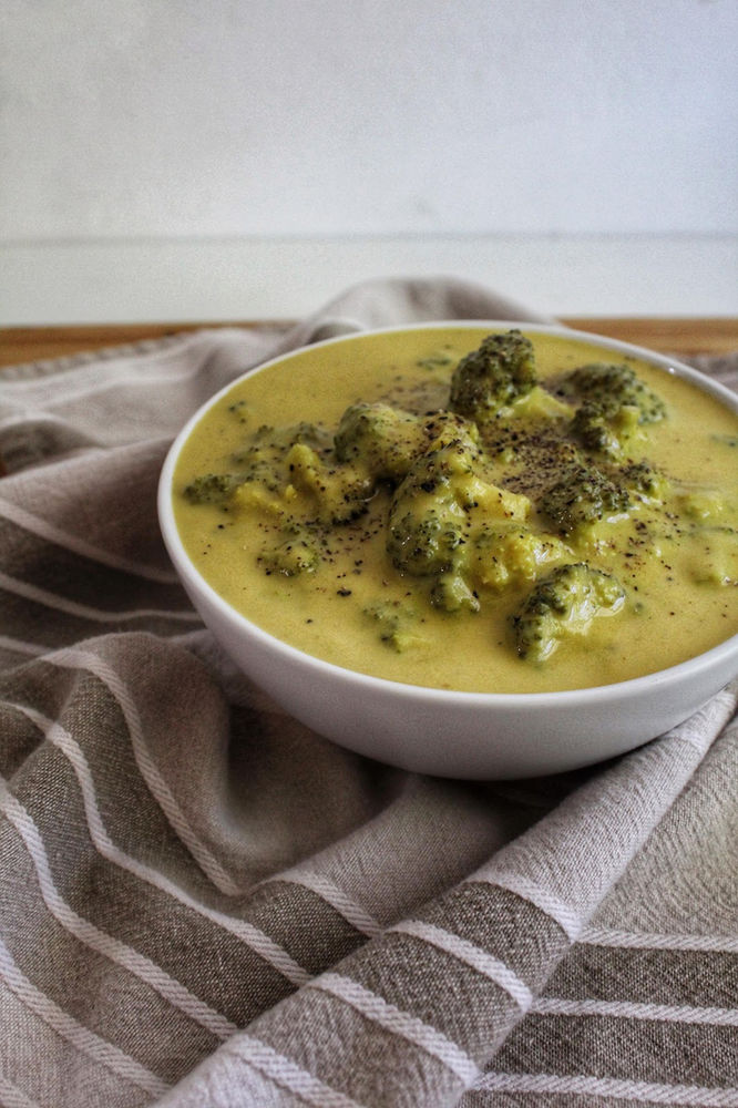 Soupe brocoli cheddar