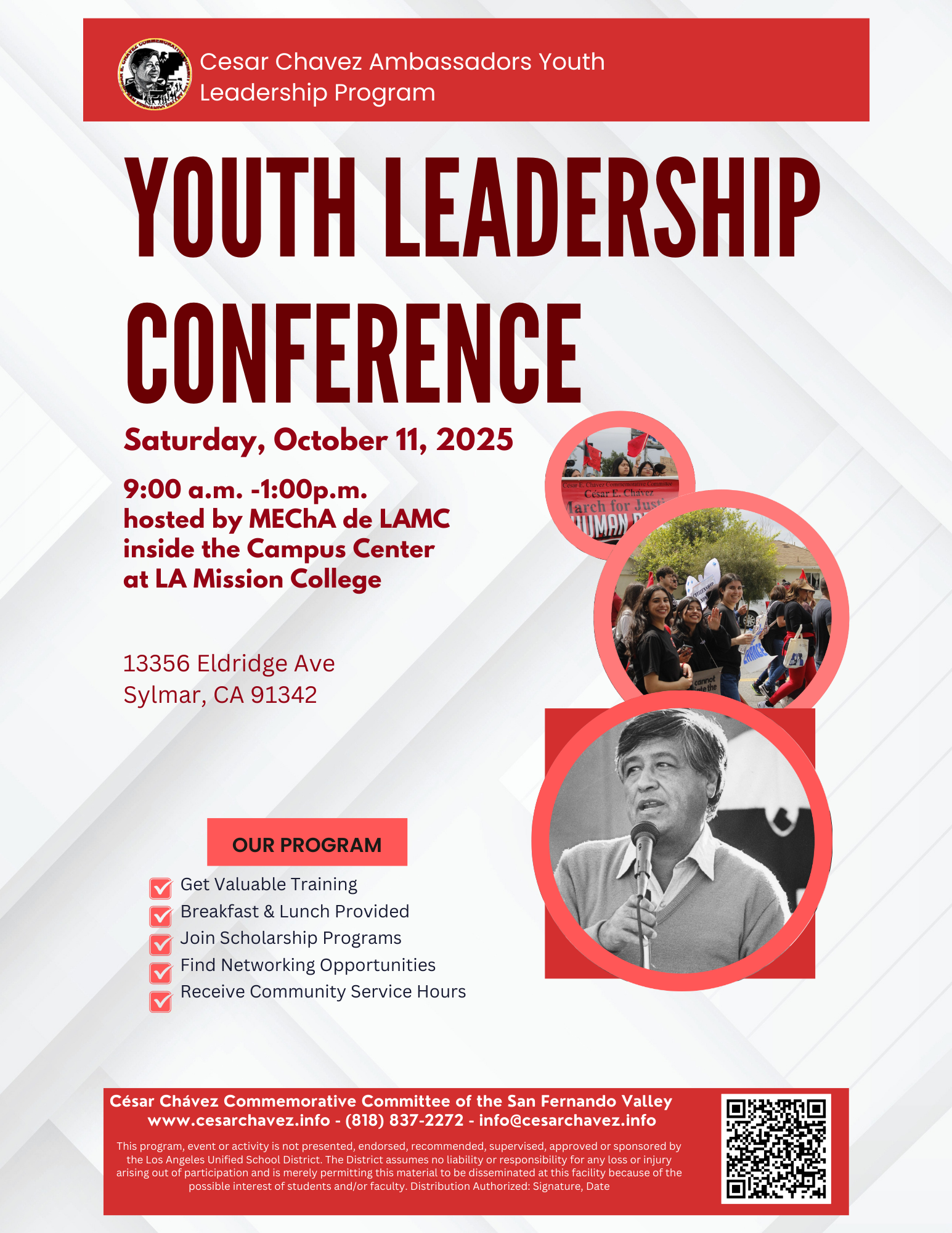 Cesar Chavez Ambassador Youth Leadership Conference | Pueblo y Salud, Inc.