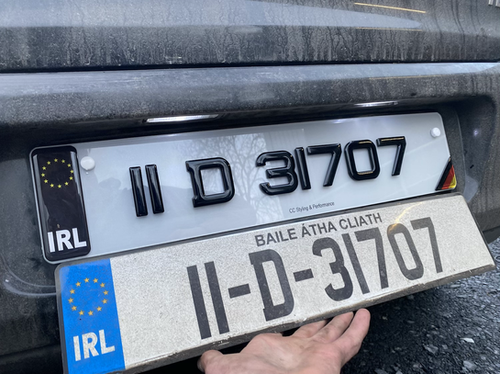 Black IRL Style Plates | CC Styling Performance