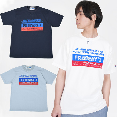 FREEWAY BRAND LABEL HENLEY NECK T-SHIRT | FREEWAY428