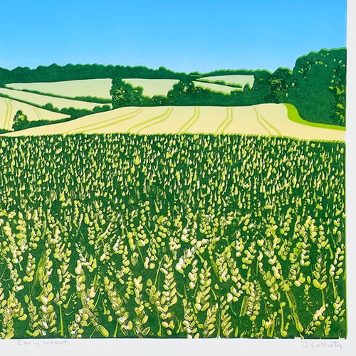 John Colliety - Early Wheat Clavering - Original Linocut ...