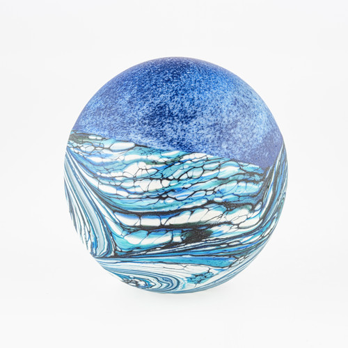 Blue Wave Paperweight Small | IOW Studio Glass ltd