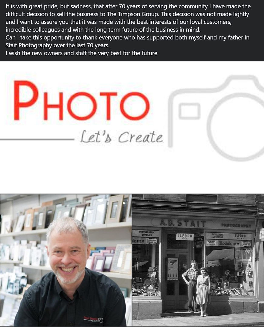 Stait Photo | Photo Retail | Northumberland