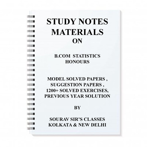 Study Material Notes On B.com Statistics Honours | SOURAVSIR'SCLASSES