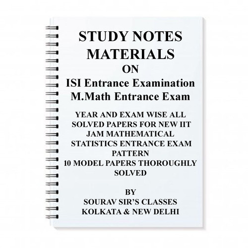ISI M.MATH ENTRANCE EXAM BOOK NOTES WITH 20 SOLVED MODEL PAPERS+MCQ ...