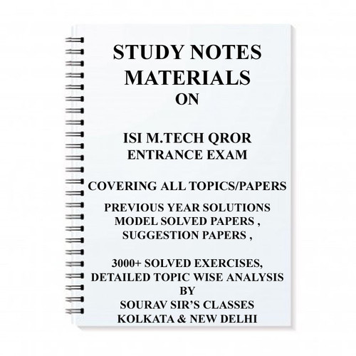 STUDY MATERIAL FOR ISI M.TECH QROR [ PACK OF 4 BOOKS ] WITH TOPIC WISE ...