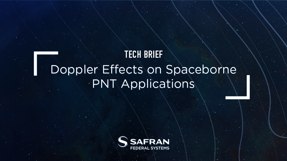 Doppler Effects on Spaceborne PNT Applications