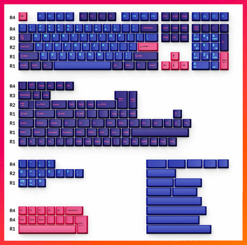 Cherry Profile Double Shot PBT Full Set Keycaps Player | Home Gears