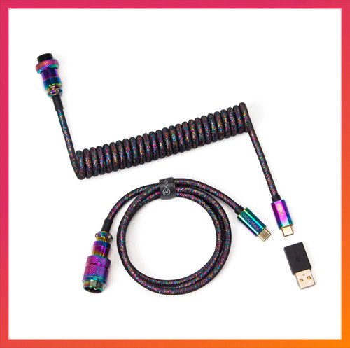 Keychron Premium Coiled Aviator Cable | Home Gears