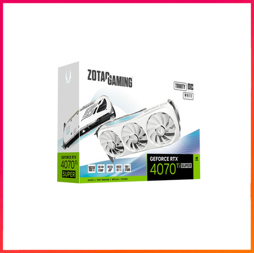 ZOTAC GAMING GeForce RTX 4070 Ti SUPER 12GB Trinity OC White Edition ...