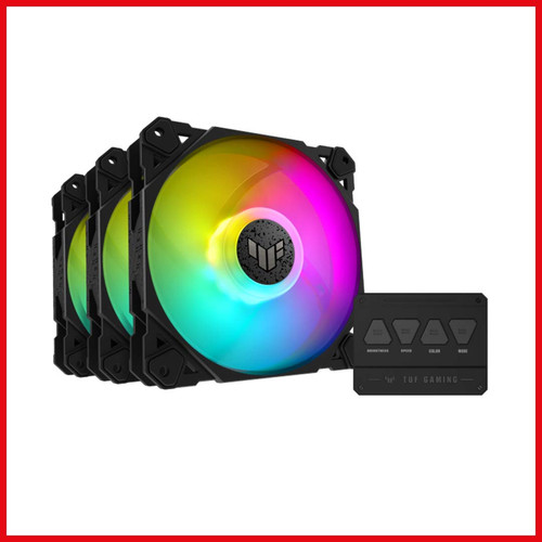 TUF Gaming TF120 ARGB Fan - Triple Fan Kit with ARGB Controller 3IN1 ...