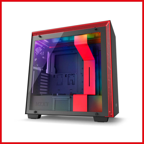 NZXT H710i Mid-Tower Case with RGB- RED | Home Gears