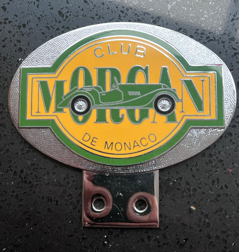 Morgan Club de Monaco , original badge | MorganCarBadges