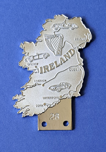 Morgan Ireland badge, chrome