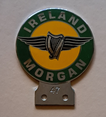 Morgan Ireland badge, chrome | MorganCarBadges