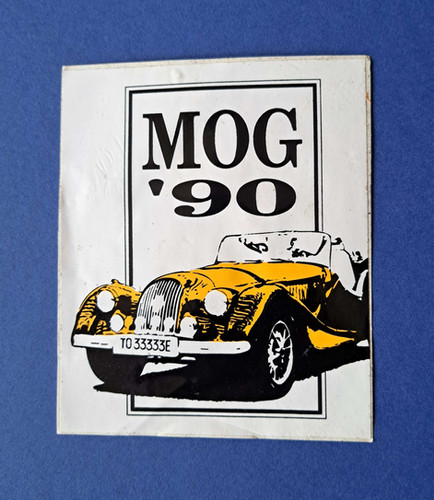 Morgan Sports Car Club, MOG 90 sticker | MorganCarBadges
