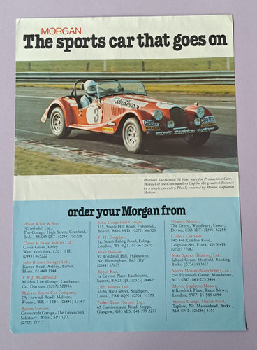 Morgan, The sports car that goes on! | MorganCarBadges