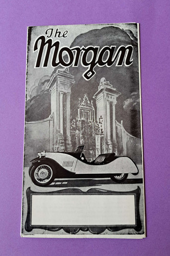 Morgan three-wheeler sales brochure 1937, reproduction | MorganCarBadges
