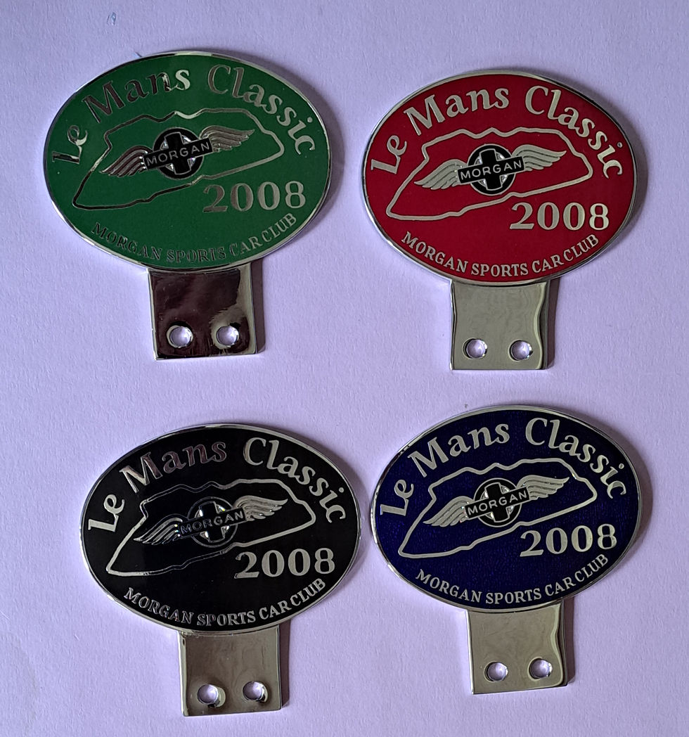 Competition Badges | Morgan Car Badges and Badge Design | Avenhorn